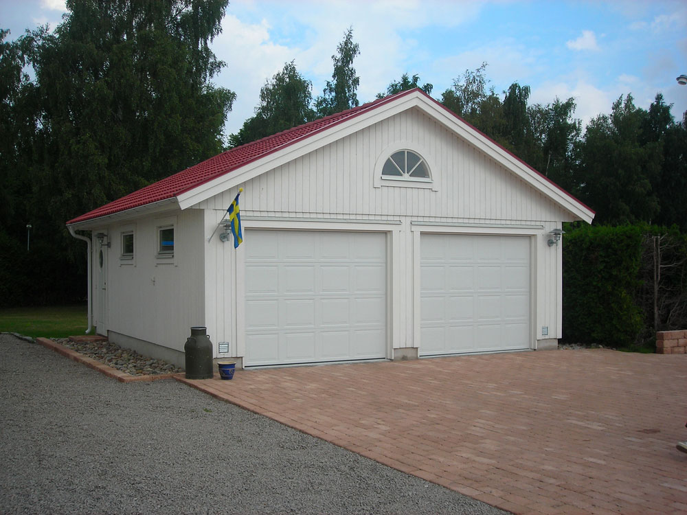 Dubbelgarage - monteringsfärdig byggsats - Björklidens garage